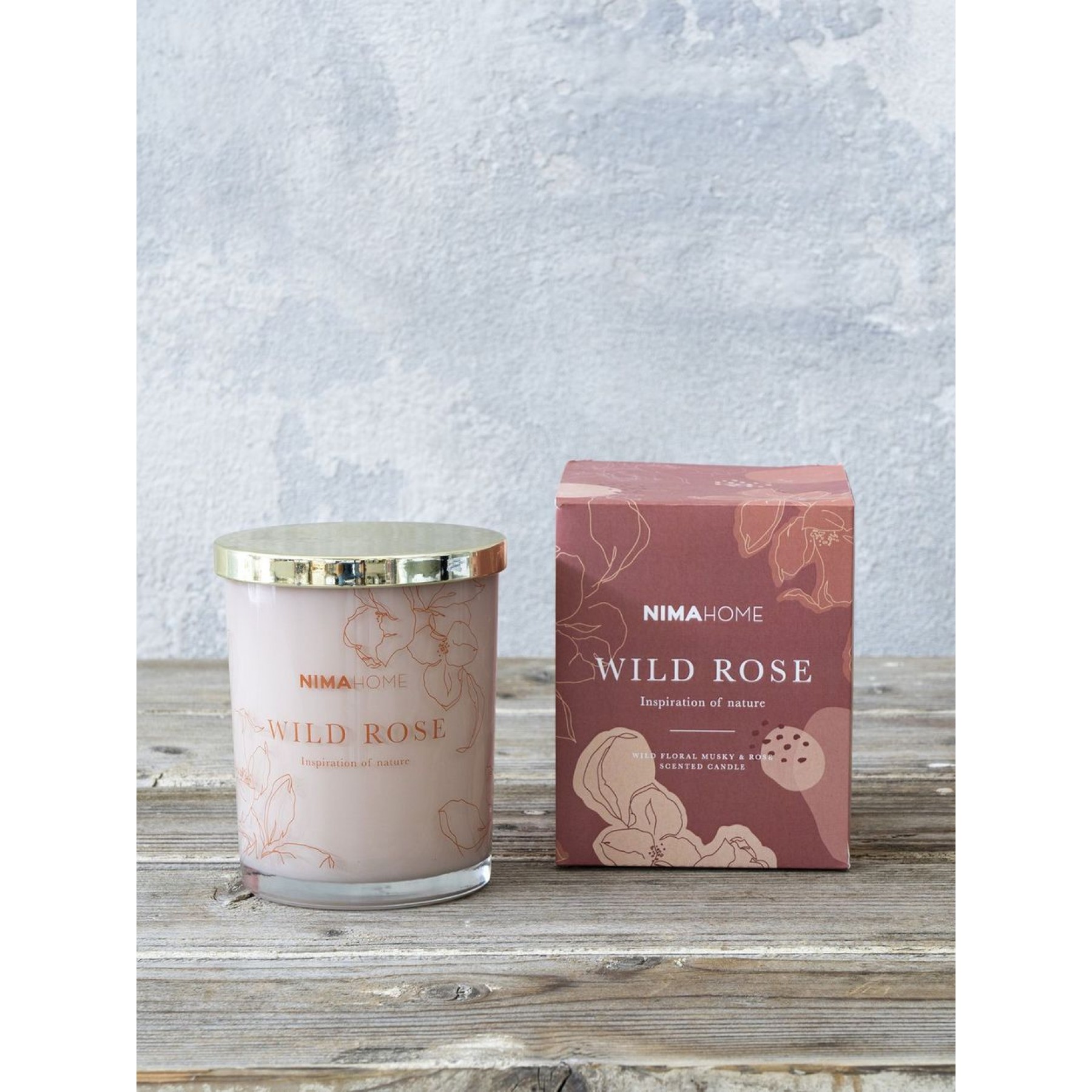 Αρωματικό Κερί 350gr Wild Rose Nima Home
