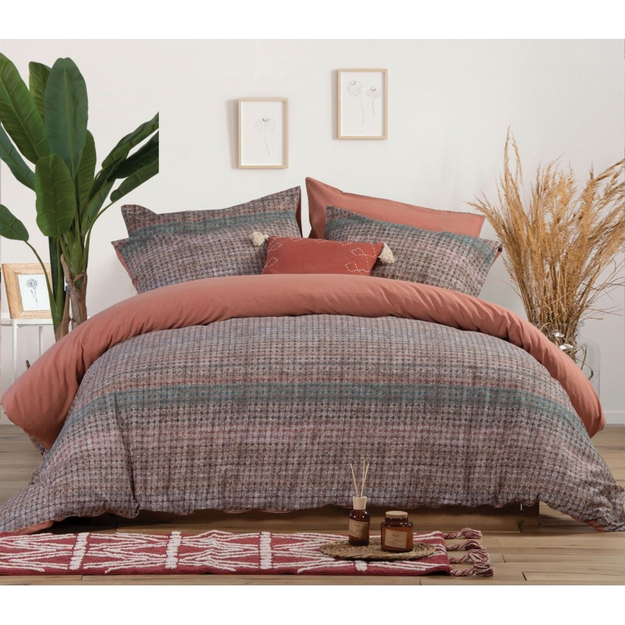 Σετ Σεντόνια Υπέρδιπλα Reflex Terra 240X270 Nef-Nef